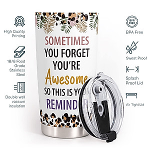Macorner Christmas Gifts for Women - Birthday Thank you Gifts For Mom, Best Friends, Women, Her, Wife - Gifts for Women - Inspirational Gift for Coworkers Motivational - Stainless Steel Tumbler 20oz