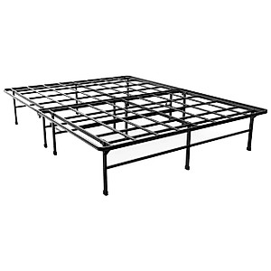 Zinus Demetric 14 Inch Elite SmartBase Mattress Foundation, King & SmartBase Headboard and Footboard Brackets,Alloy Steel, Set of 2