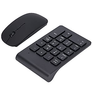 2.4GHz 1200 DPI 18 Key Number Pad Number Pad Mouse Combo Sensitive Remote Technology Plug and Play for Home Office