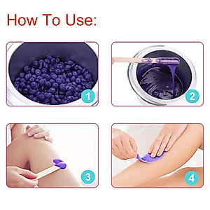 iMeshbean® Adjustable Wax Warmer Parrafin Heater Hair Removal Kit, Easy to Use and Fast to Warm Up (Single Pot Wax Heater)