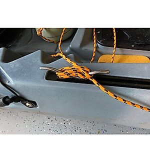 Stainless Steel Rope Cleat, 2 Pcs per Pack, with Quick Release Track Rail Adapter Hardware, for Kayak Track Mount - Easy to Install - No Drilling