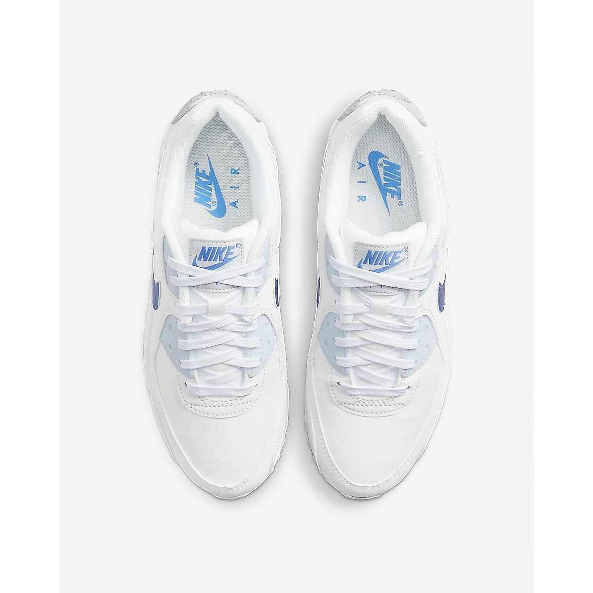 Nike Women Air Max 90 Futura Running Sneaker, White White White 101, 12