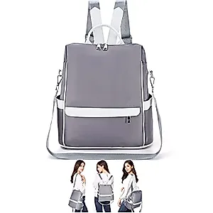 WIOR Women Backpack Purse, Multipurpose Design Nylon Anti-theft Fashion Casual Lightweight Travel School Shoulder Bag