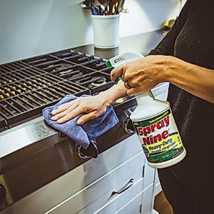 Spray Nine 26832 Heavy Duty Cleaner, Degreaser And Disinfectant, Multipurpose Cleaner For Common Automotive Shop, Home, Industrial, And Commercial Uses, 32 oz