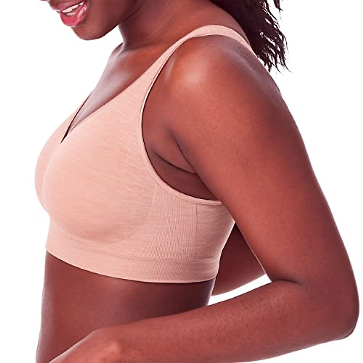 Bali Women's Comfort Revolution Wire Free Bra, Sunbaked Beige Heather, X-Large