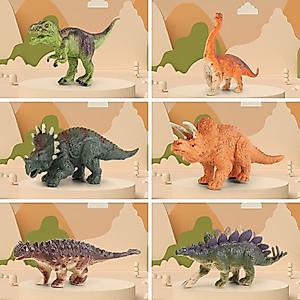 Yutin Dinosaur Car Toys for 2 3 4 5 Year Old Kids Boys, Dino Monster Trucks for Toddler, Pull Back Cars for Children Age 3-5 Christmas Birthday Gift