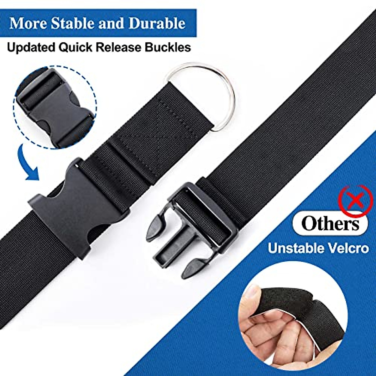 BS-VOG Camping Chair Wall Storage for Garage, Adjustable Garage Wall Storage Straps Wall Mounted with Quick Release Buckles, Hanging Garage Organization System Rack Holds More Beach Chairs, Umbrellas