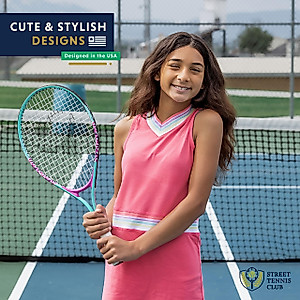 Street Tennis Club Girls Tennis Dress & Golf Outfit, Athletic Skirts Dress with Built-in Shorts - Girls Active Golf and Tennis Clothes Pink Medium (8-9 Years)