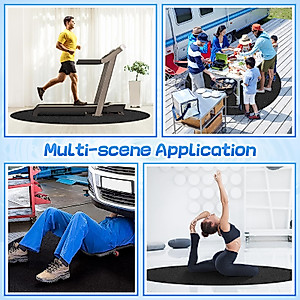 Beeplove 79" Dia. Hot Tub Mat, Non-Slip & Wear Resistance Protector Pad for Inflatable Hot Tub Above Ground Pool, Absorbent Spa Pool Flooring Mat, Outdoor Indoor Portable Hot Tub Accessories