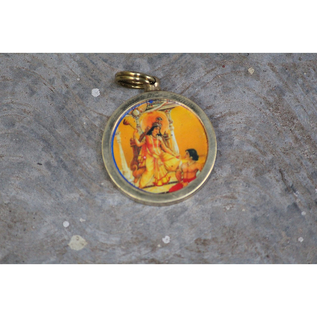 Jet Unique design BAGLAMUKHI Yantra Pendant Remove Negativity positive energy unisex Pendants Good look Pendant (Baglamukhi Yantra)