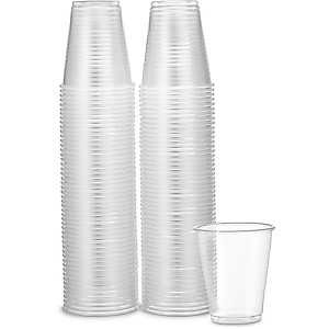 PLASTICPRO plastic Cups 5 oz Disposable Clear Beverage Tumbler (100 Count)