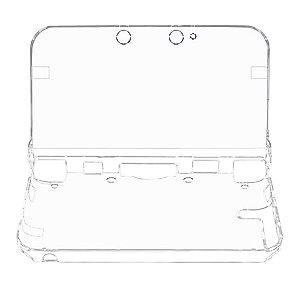 OSTENT Protective Clear Crystal Hard Guard Case Cover Skin Shell for Nintendo 3DS XL LL Color Clear White