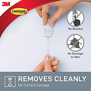 Command Round Cord Clips, Clear, 4-Clips (17017CLRES)