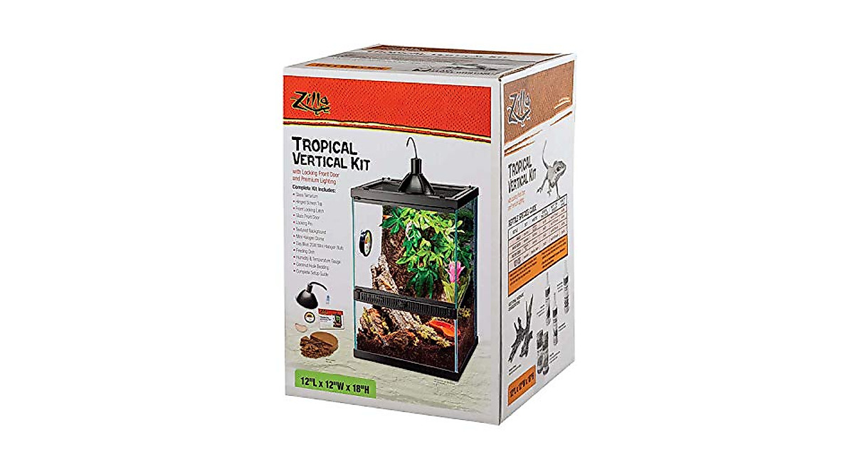 Zilla Tropical Habitat Kit for Small Reptiles | 11 GAL