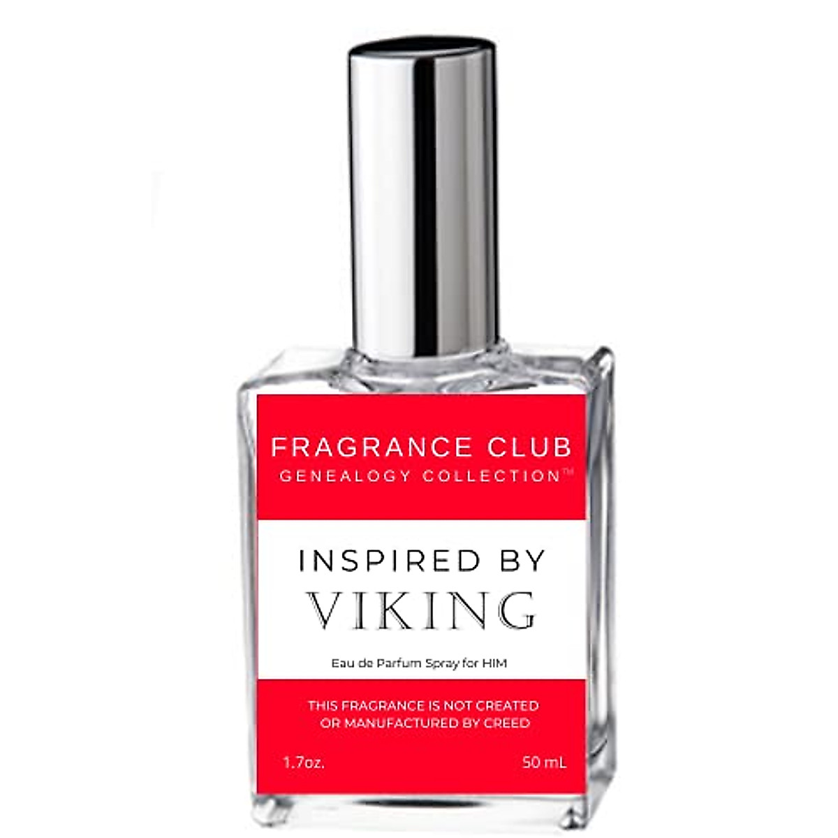 Fragrance Club Genealogy Collection Inspired by Viking 1.7 oz. EDP for Men is comparable to the original with fragrance notes of Pink Pepper, Jasmine and Ambers