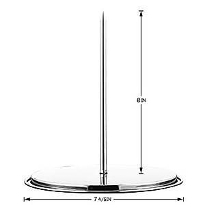 GriAddict Brazilian BBQ Skewers Hack, Al Pastor Stick - Gyro Spit Shawarma Stand for Oven - Stainless Removable Skewers Rack for Grilling, Vertical Grilling Rack Meat Spit, Turkey Hanger for Smoker