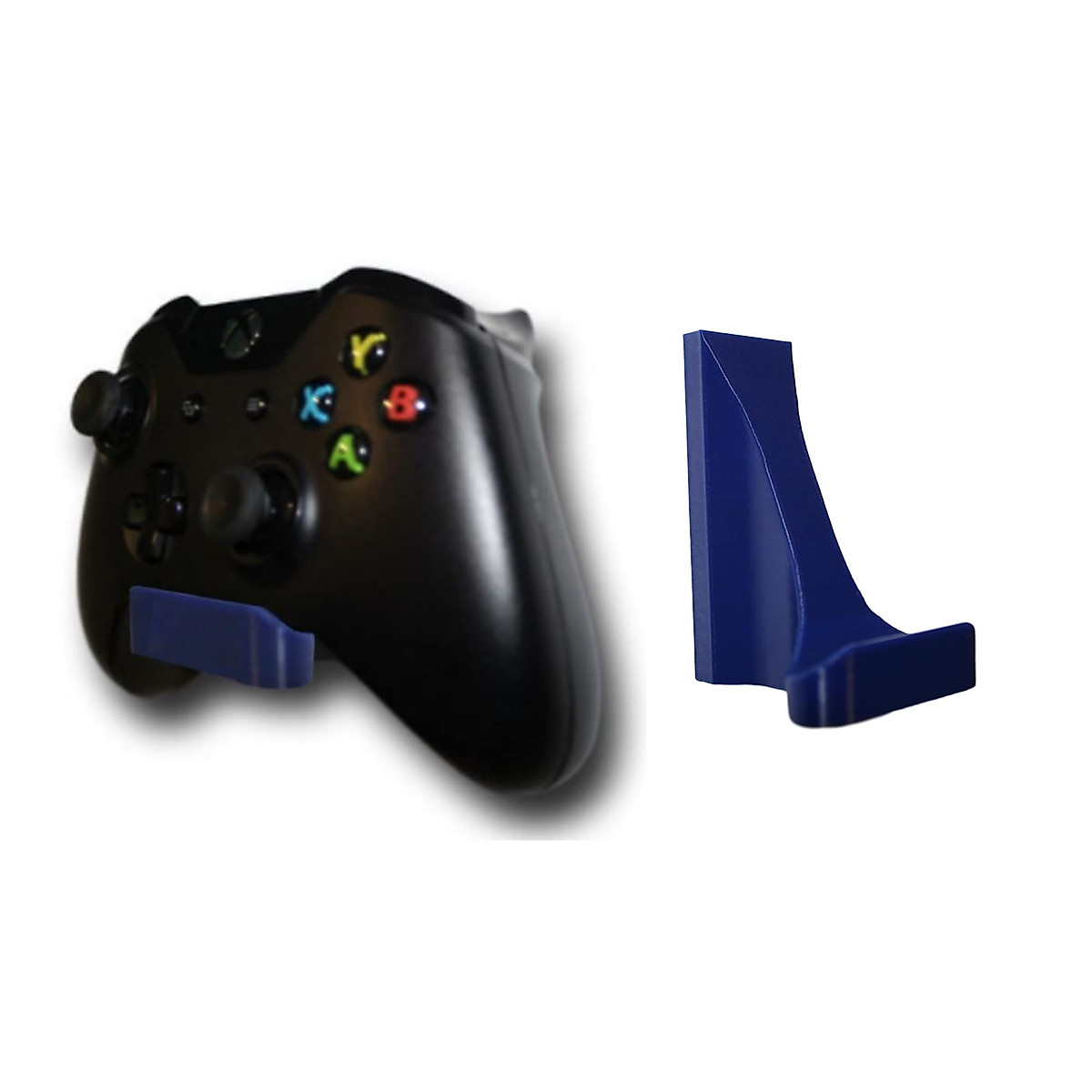 3DLASERSLAB Damage-Free Controller Wall Mount Display for Xbox One, Microsoft, Easy Install, 3M Command Strip Included (Dark Blue, 3)