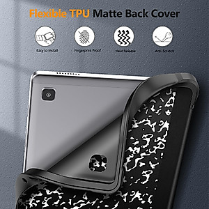 Fintie Slim Case for Samsung Galaxy Tab A7 Lite 8.7 Inch 2021 Model (SM-T220/T225/T227), Shockproof Kids Friendly Soft TPU Smart Stand Back Cover, Composition Book