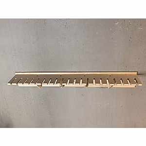 Factory Crafts Bar Clamp Tool Holder Organization Storage Rack Wood Shelf Organizer 20-Slot Birch Plywood