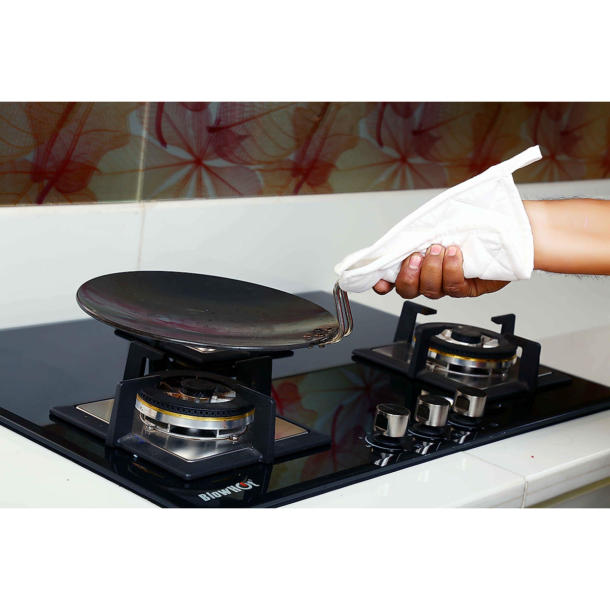 APCOLLECTION Pot Holder 100% Cotton, Machine Washable, Heat Resistant Kitchen Gift Set (Pack of 10 Size 7 X 7 Inch, White)