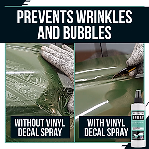 Berkland 8oz Vinyl Decals & Wraps Spray - Made in USA - for Cars, Trucks, ATVs, Motorcycles - Quick Drying, Silicone-Free