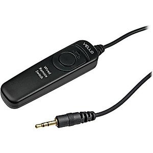Vello RS-C1II Wired Remote Switch for Select - Canon, Contax, Fujifilm, Hasselblad, Pentax, Samsung, Sigma Cameras with 2.5mm Sub-Mini Connections