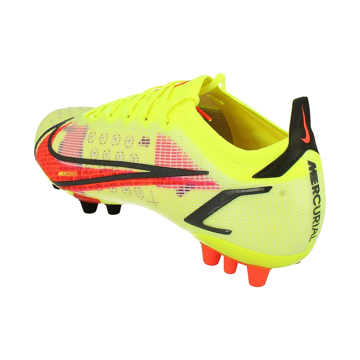Nike Vapor 14 Elite AG Mens Football Boots CZ8717 Soccer Cleats (UK 10 US 11 EU 45, Volt Bright Crimson Black 760)