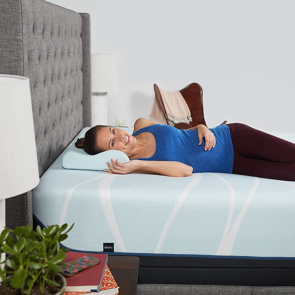 TEMPUR,Ergo,Cooling,Neck,Pillow,Memory Foam,Medium,Firm & TEMPUR-Ergo Neck Pillow Firm Support, Medium Profile, White