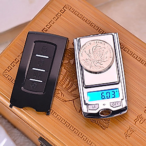 YOVECATHOU 0.01g-200g Mini Car Key LCD Digital Balance Weight Pocket Jewelry Diamond Scale Digital Grams Scale, Food Scale, Jewelry Scale, Kitchen Scale