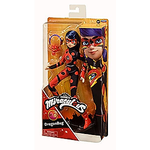 Bandai P50010 Miraculous: Tales of Ladybug & Cat Noir-Dragon Bug Fashion Doll with Accessories, Multicolour
