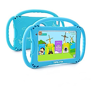 Kids Tablet 7inch Android Toddler Tablet 32GB Tablet APP Preinstalled & Parent Control Learning Education Tablet WiFi Camera Kid-Proof Case with Handle,Netflix YouTube Ages 3-14