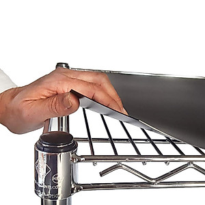Chadko LLC. 8" x 36" Black Wire Shelf Liner - 4 Pack