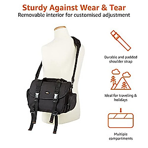 Amazon Basics Large DSLR Gadget Bag (Gray interior)
