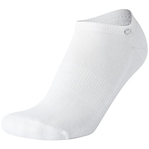 Calvin Klein Women's Athletic Socks - Lightweight Performance No Show Socks (12 Pack), Size 4-10, Pure White