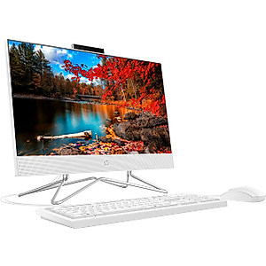 HP All-in-One 21.5" FHD Business Desktop, Intel Celeron J4025 Processor, Windows 11 pro, 12GB RAM, 512GB SSD, Intel UHD Graphics 600, White, PCM