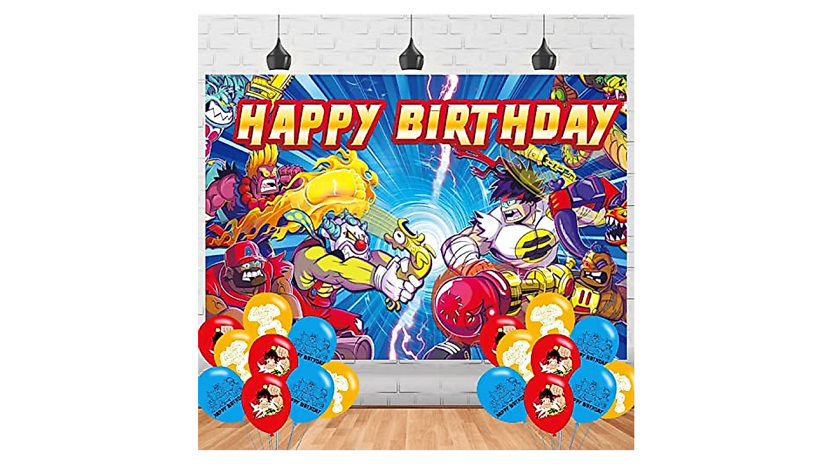 Akedo Ultimate Arcade Warriors Birthday Banner & Supplies
