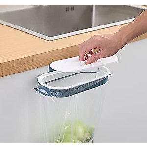 Hangable Trash Rack Cabinet Door Rack Kitchen Trash can Storage Rack Household Wall Bracket Hook