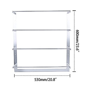 Wire Spool Rack Ribbon Rack, Thread Holder Ribbons Roll Storage Rack Sewing Tool 4 Rods, Wall Mounted Large Thread Holder Space Saving, Used to Key Holder, Sundries, Rings, Necklaces, Jewelry