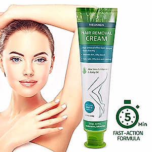 Neomen Hair Removal Cream - Premium Depilatory Cream - Skin Friendly Painless Flawless Hair Remover Cream For Women and Men