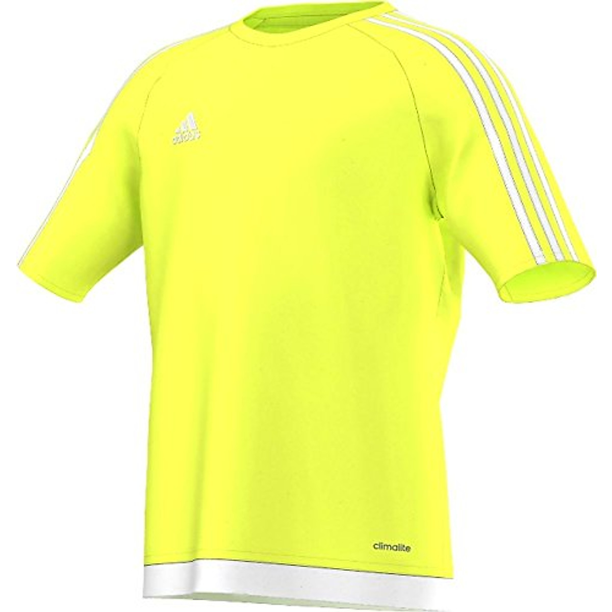adidas Kids' Soccer Estro Jersey, Solar Yellow/White, Small