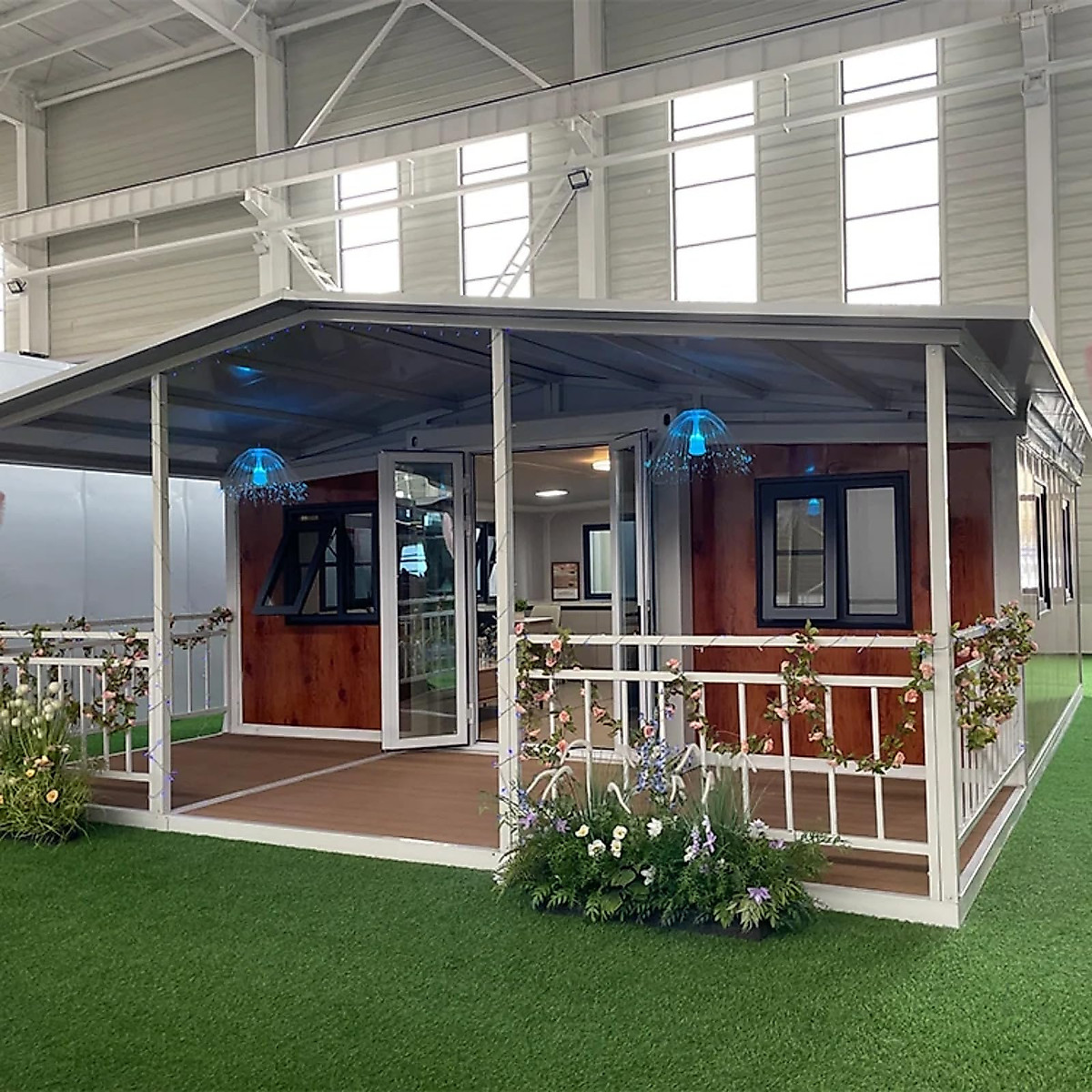 20ft Prefabricated Portable Mobile Extendable Container Houses Tiny Villa Low Cost Prefab Container House Customizable Rooms and Balconies