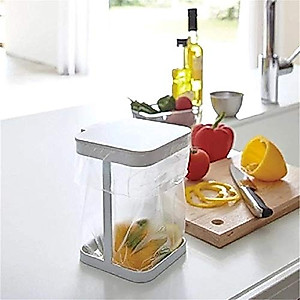 Originals Metal Mini Countertop Trash Can with Lid Tiny Garbage Bag Holder for Home Kitchen Office