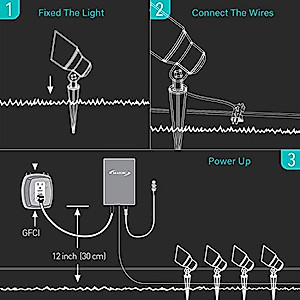 Malibu Low Voltage Outdoor Landscape Lighting 8 Pack 20 Watt Floodlight Halogen Garden Light for Driveway Yard, Lawn Flood Garden 8301-9604-08