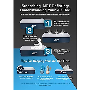 Active Era Tall Twin Air Mattress with Built in Pump & Raised Pillow, Elevated Inflatable Mattress, Heavy Duty Puncture Resistant Inflatable Bed, Blow Up Mattress Air Bed, Waterproof Airbed Mattress