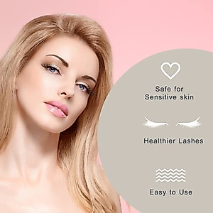 Lash Shampoo for Lash Extensions Kit - Cleaning Brush & Mascara Wand - Sensitive Foaming Eyelash Extension Cleanser Eye Makeup Remover - Paraben, Sulfate, Oil Free - Salon & Home Use (60ml/ 2fl Oz)