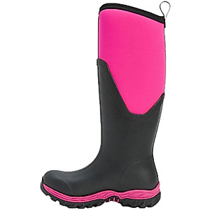 Muck Boot womens Arctic Sport Ii Tall Snow Boot, Black/Pink, 10 US