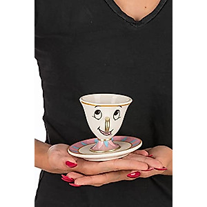 Disney Beauty and the Beast Jewelry Tray - Ceramic Trinket Dish - 3D Chip Ring Dish