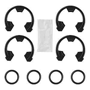 7337563 Water Softener Clip Kit (WS60X10004, 1205500, 7116713, 1205500) and O-Ring Kit (7337571, 7170288, STD302213, WS03X10025) Compatible with Kenmore, GE, EcoPure, Sears