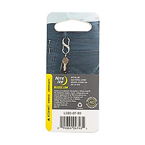 Nite Ize LSB3-07-R3 S-Biner SlideLock Dual Locking Carabiner, Size #3, Stainless