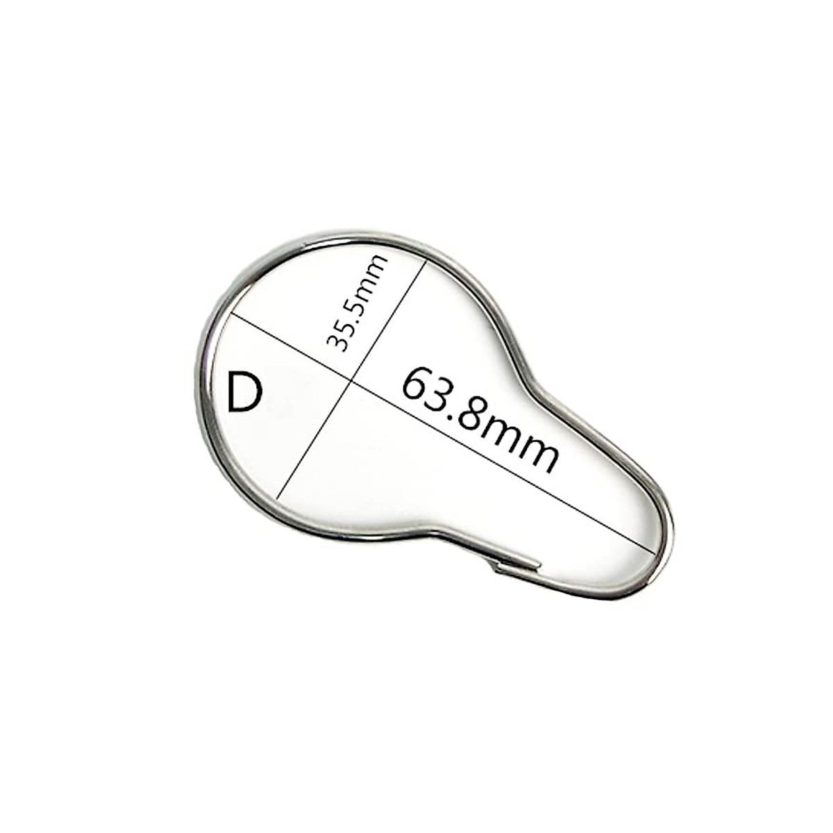 TMIGOO 48 Pieces Stainless Steel Rust Proof Shower Curtain Hooks Ring for Bathroom Shower Curtain Rods (Silver)